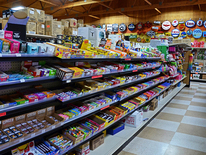Sweet tooth satisfaction guaranteed with this colorful candy aisle&mdash;nostalgic treats that transport you back to simpler times when a quarter bought happiness.