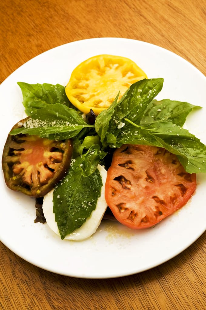 Heirloom tomatoes and fresh mozzarella&mdash;proof that Brickhouse excels beyond beef. A colorful intermission between meat courses.