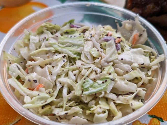 This isn't just coleslaw&mdash;it's the refreshing counterpoint your palate needs between bites of rich, smoky meat. 