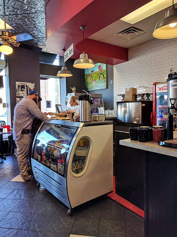 The display case of possibilities and the "Order Here" sign&mdash;the starting line for your taste bud marathon. Decisions, decisions!