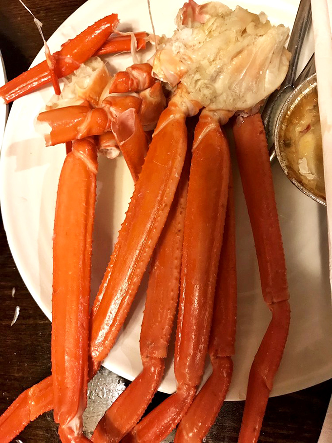 Crab legs so impressive they deserve their own zip code. This isn't just seafood&mdash;it's the reason people suddenly develop remarkable dexterity with crackers and picks.