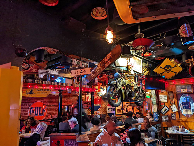 Not just a meal, but theater. The Vortex packs in crowds seeking Atlanta's famous combo of eccentric ambiance and serious burger craftsmanship.