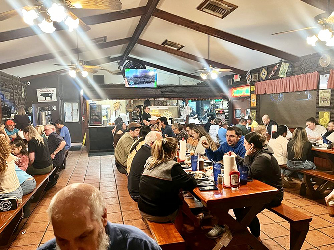 The packed dining room tells the real story&mdash;when barbecue is this good, strangers become temporary family united by sauce-stained napkins.