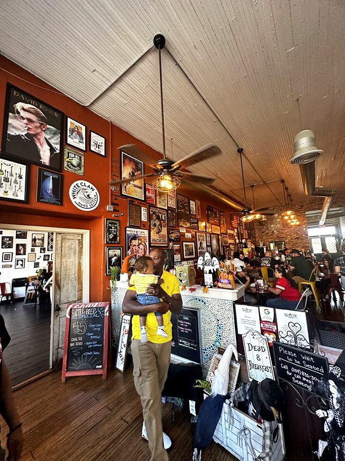 Community happens around these tables. Where strangers become friends over shared waffle enthusiasm and coffee refills.