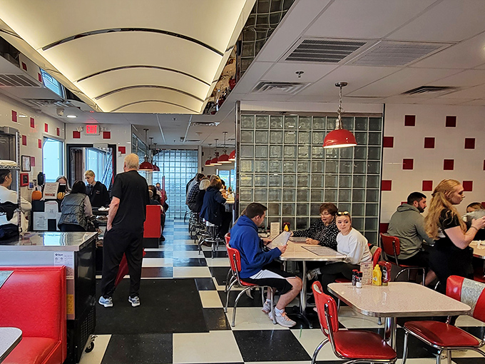 The dining room buzzes with the symphony of clinking plates and conversation&mdash;the universal soundtrack of a great diner experience.