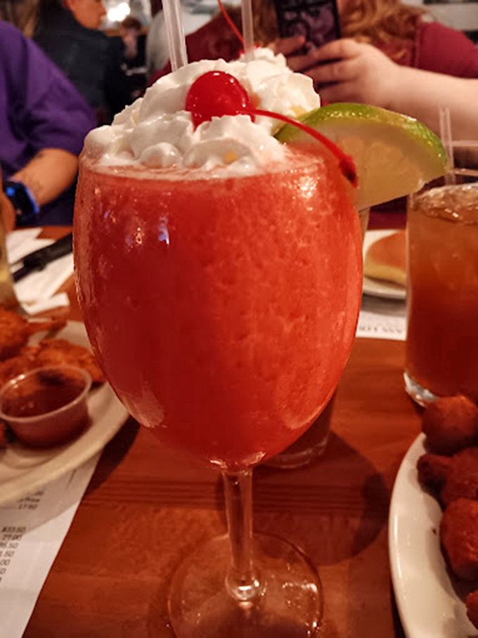 This festive cocktail isn't just a drink; it's a vacation in a glass, topped with enough whipped cream to make your inner child applaud.