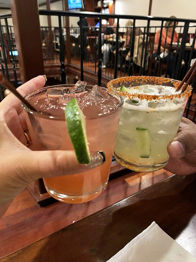 Cocktail cheers that say "vacation mode activated," even if you're just 15 minutes from home on a Tuesday night.