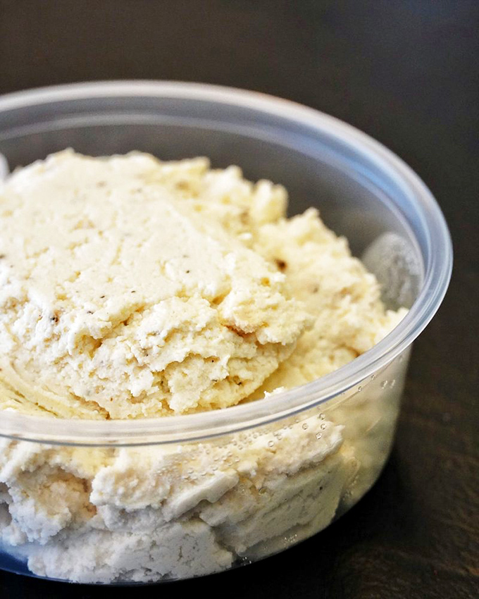 This to-go container holds tomorrow's joy—ice cream that patiently waits in your freezer until you're ready for another moment of bliss.