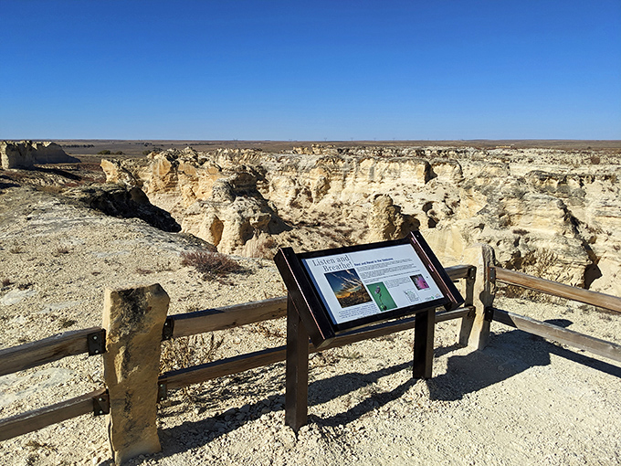 Interpretive signs help visitors understand what they're seeing&mdash;because without context, it's just pretty rocks instead of an ancient seabed's fascinating story.