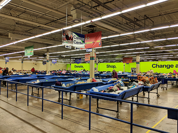 The "Career Center" sign hovers above&mdash;a reminder that Goodwill's mission extends far beyond just selling cool stuff to treasure hunters.