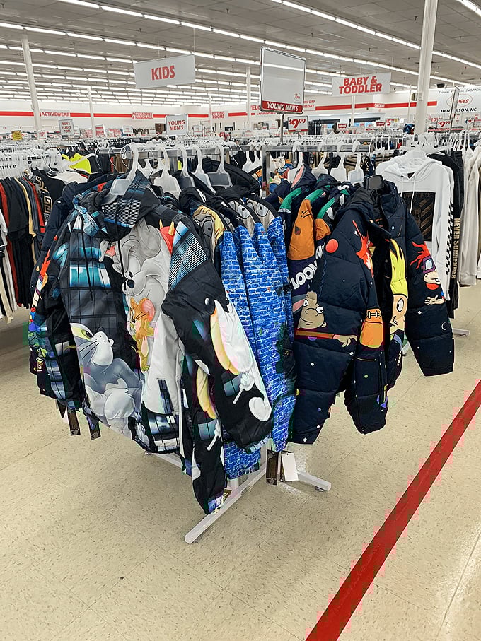 Kids' jackets featuring beloved characters ready to keep little ones warm and stylish. Winter preparation without the winter premium pricing.