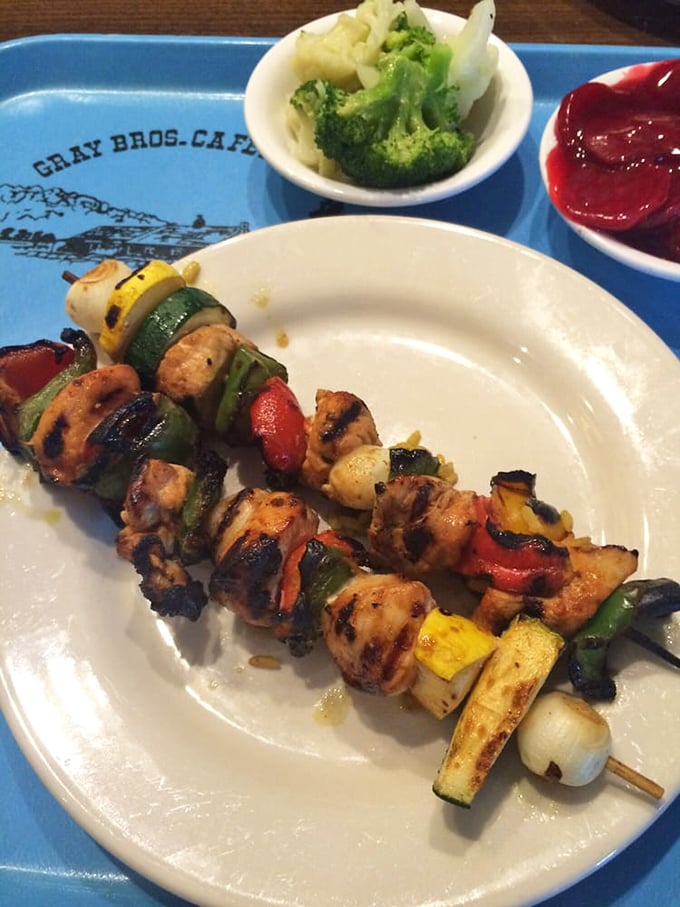 Plot twist! Kebabs make a surprising guest appearance in this comfort food lineup, proving Gray Brothers isn't afraid of a culinary adventure.