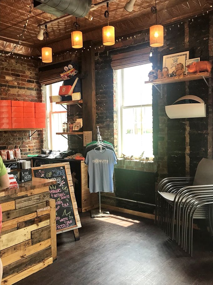 Even the merchandise corner embraces Sugar Shack's quirky personality. That "Live Here" sign speaks to what we're all thinking after the first bite.