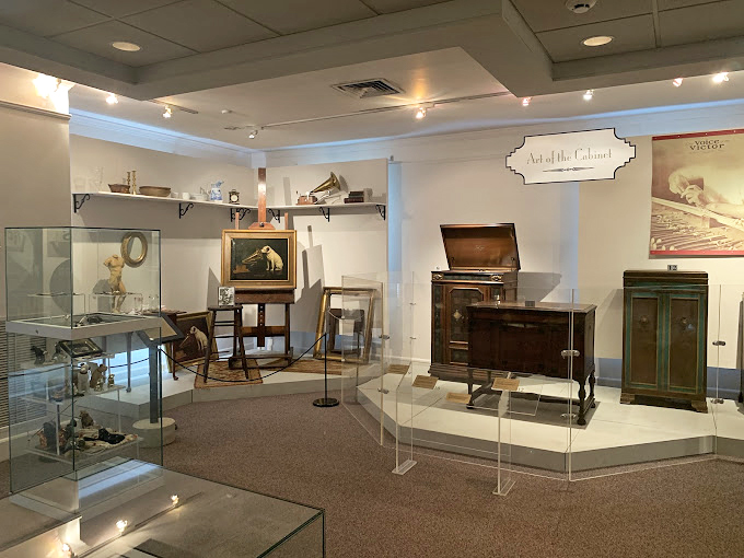 The museum's interior reveals the surprising elegance of early sound technology &ndash; these weren't gadgets but centerpieces of American home life.