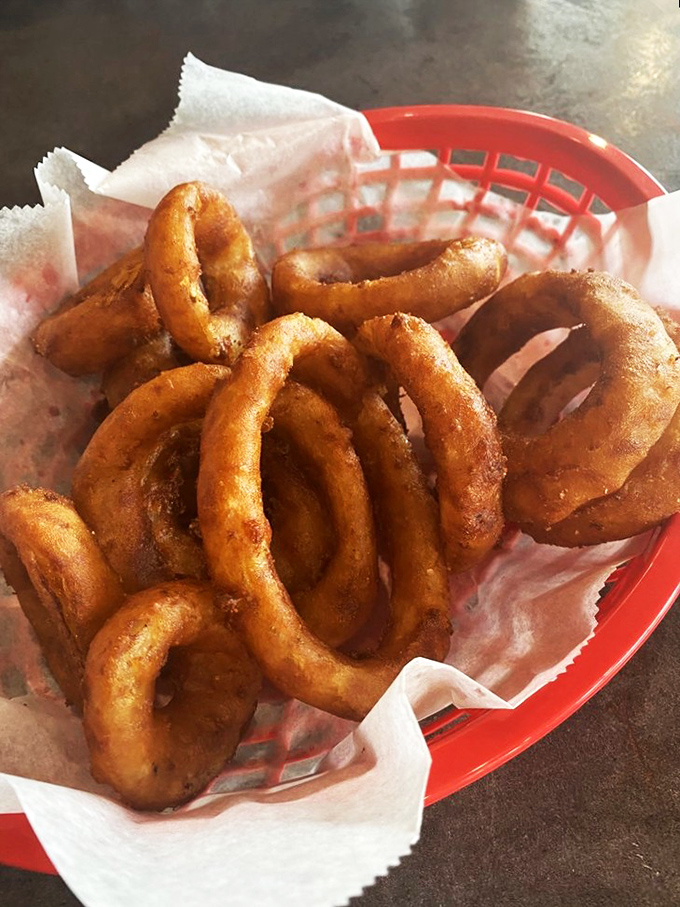 These onion rings aren't just sides&mdash;they're golden halos of crispy perfection that deserve their own fan club.
