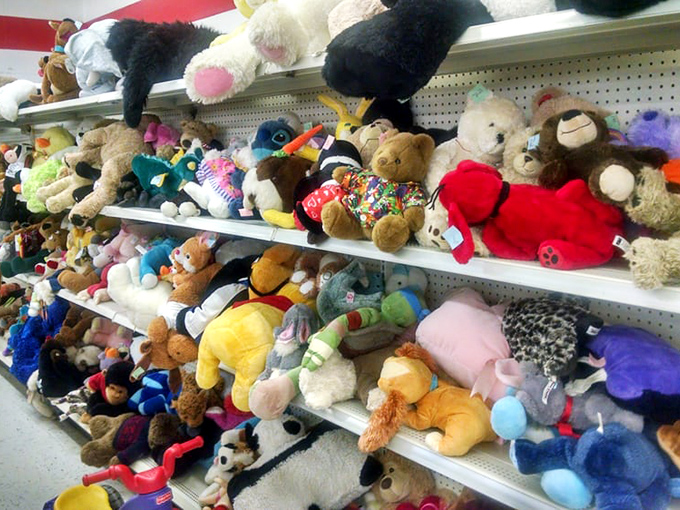 The stuffed animal adoption center &ndash; where gently loved teddy bears and plush friends hope for second chances with new children.