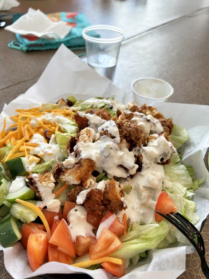 Proof that Sweet Pete's isn't all sugar rushes&mdash;this fresh salad offers a momentary reprieve before diving back into dessert.