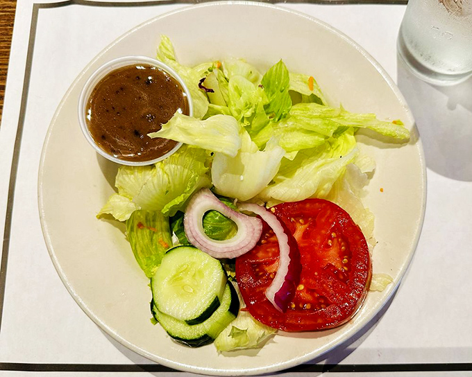 A salad that's actually trying. Fresh, vibrant, and making you feel virtuous enough to justify that dessert you're already eyeing.