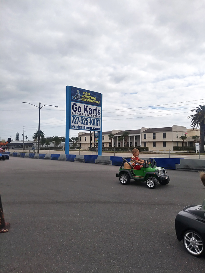 The beacon of fun that calls to speed demons of all ages. This sign has likely settled many "What should we do today?" family debates.