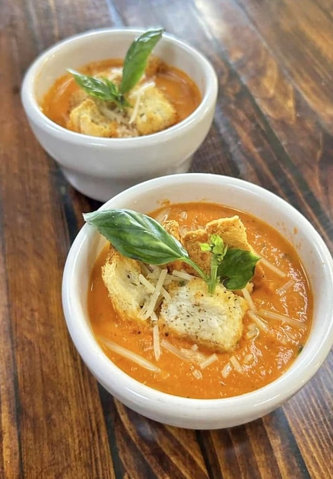 Tomato soup elevated beyond childhood memories&mdash;the comfort food equivalent of finding out your favorite blanket is actually cashmere. 
