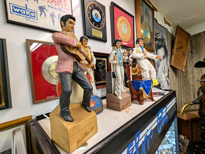 Elvis hasn't left the building&mdash;he's joined by his fellow music legends in miniature form, forever frozen mid-hip-shake.