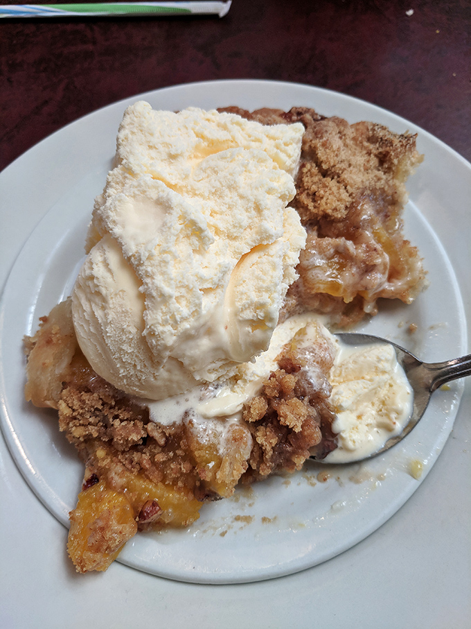 Apple pie &agrave; la mode&mdash;where vanilla ice cream performs its sacred duty of melting into warm cinnamon-spiced apples. The American dream on a dessert plate.