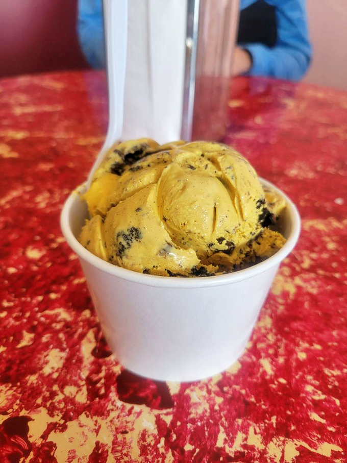 The Black and Gold Crunch isn't just ice cream, it's hometown pride in a cup. Who knew team spirit could taste this delicious?