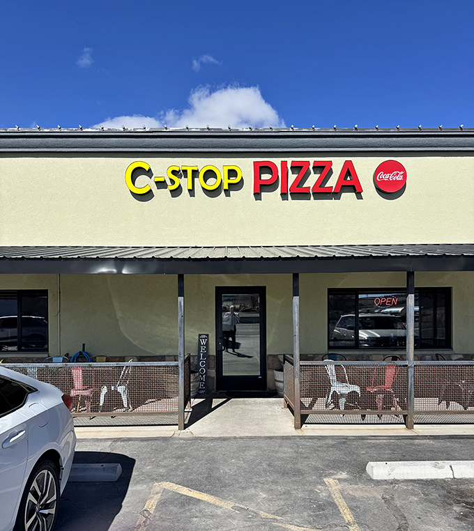 C-Stop Pizza's straightforward name tells you exactly what to do&mdash;stop, immediately, and treat yourself to a pie that rivals anything from the big cities.