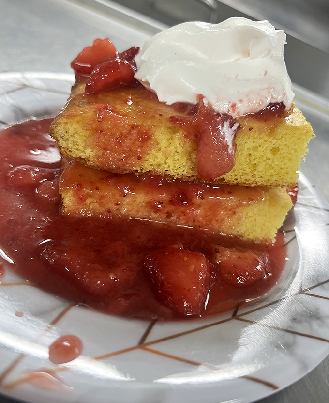 Strawberry shortcake that doesn't just end the meal&mdash;it's the grand finale that makes you forget you were ever full.