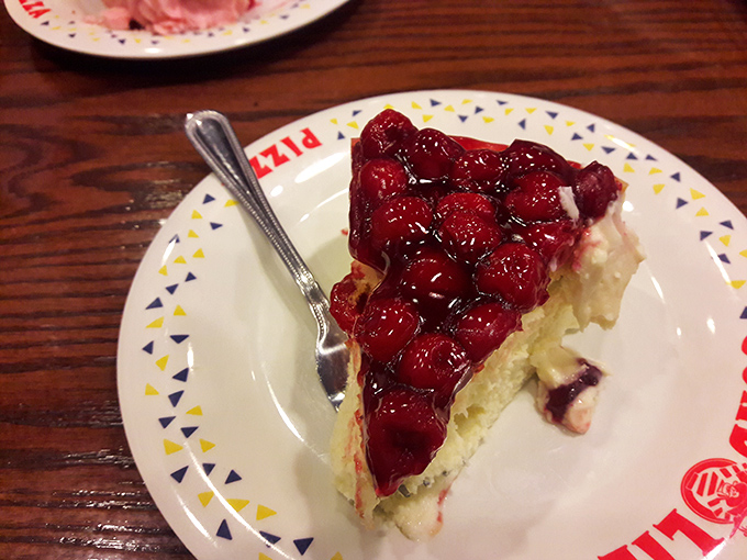 Cheesecake sporting a berry beret&mdash;the kind that Prince might sing about if he wrote songs about dessert.