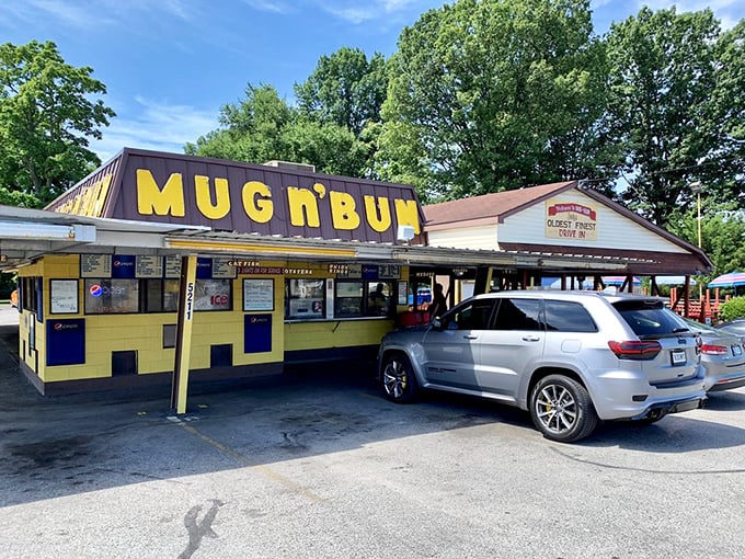 Summer sunshine highlights the cheerful yellow exterior &ndash; a color choice as bold as the flavors waiting inside.