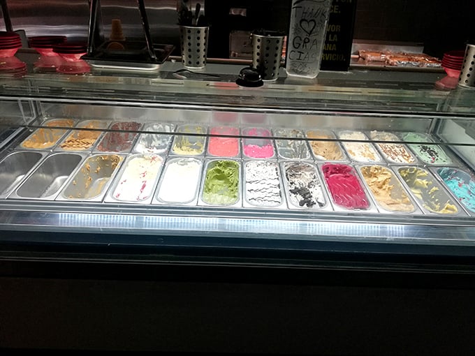 The dessert station&mdash;nature's way of saying, "You thought you were full, but there's always room for technicolor frozen happiness."