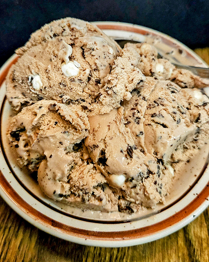 After a parade of protein, this ice cream doesn't ask for attention&mdash;it commands it. The perfect sweet finale to a meal that's already hit all the right notes.