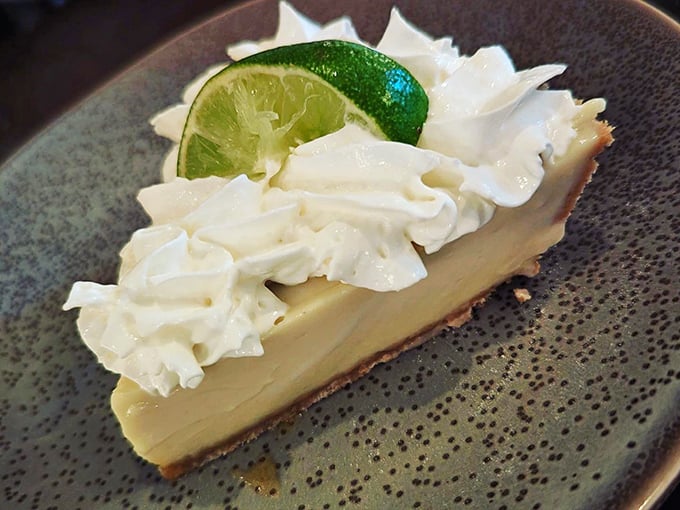 Key lime pie that delivers sunshine to your table, no matter what season is happening outside those Pocono windows