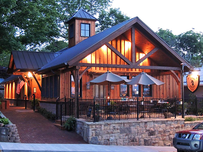 This rustic-chic restaurant glows with warm wooden ambiance and inviting patio lights. The perfect setting for savoring local flavors while plotting tomorrow's Lewisburg adventures.