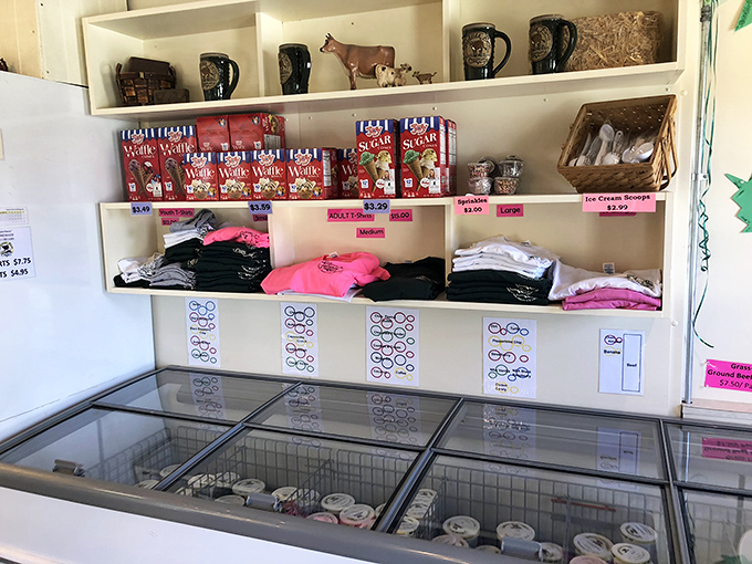 Beyond the freezer case lies merchandise for the true believers&mdash;those who want to take home more than just memories and a slight sugar buzz.