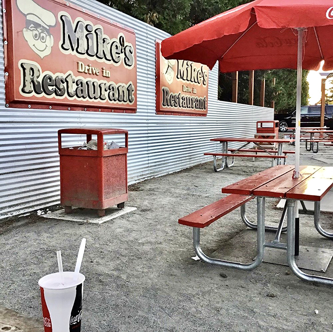 Outdoor picnic tables where countless Oregon memories have been made, one burger at a time. Simple pleasures in the Pacific Northwest.