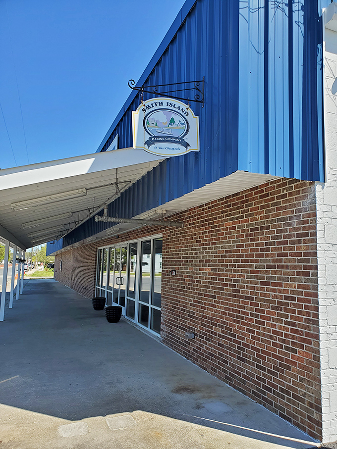 The side view reveals the bakery's humble exterior. Like all great food destinations, it's not about the facade – it's about what's inside.