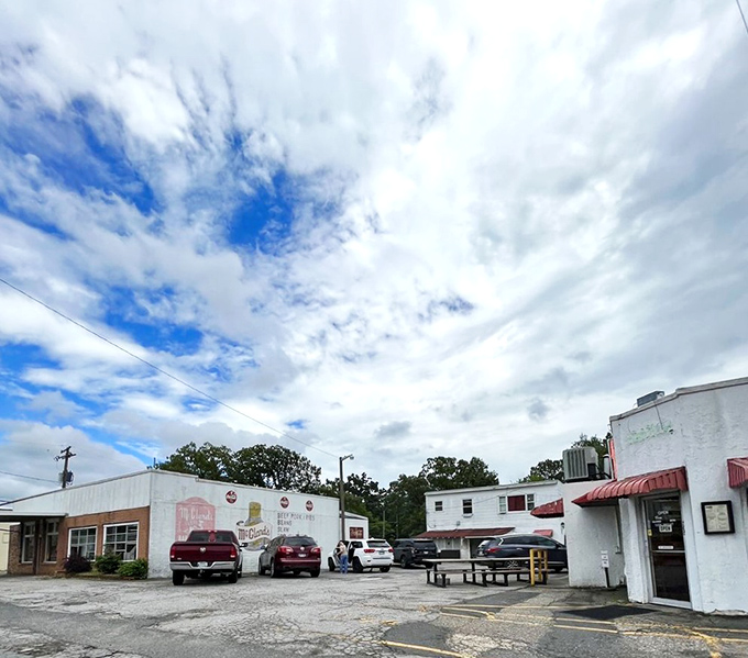 From this modest parking lot, barbecue dreams take flight&mdash;where smoke signals have been calling the faithful to worship since 1928.