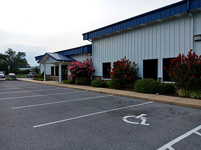 The calm before the fun storm. JayDee's welcoming exterior, complete with vibrant landscaping, promises adventures that'll have you planning your next visit.