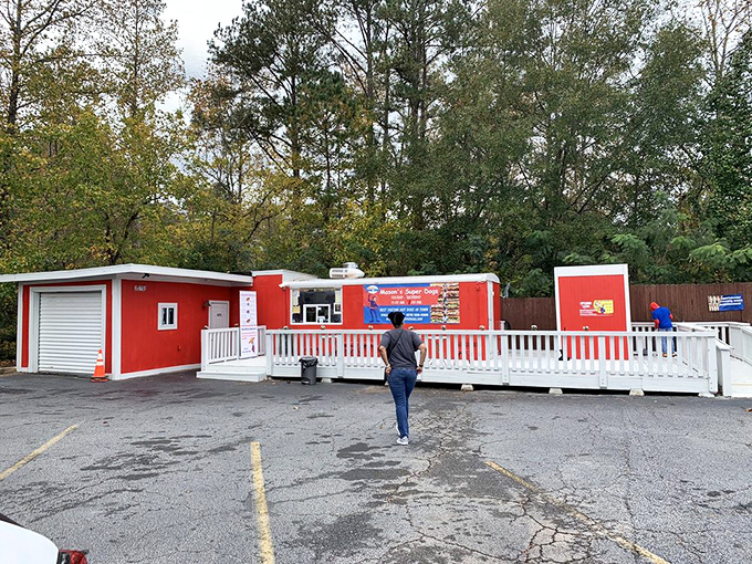 The unassuming location might fool casual passersby, but regulars know&mdash;behind that modest exterior lies a universe of extraordinary hot dog creations.