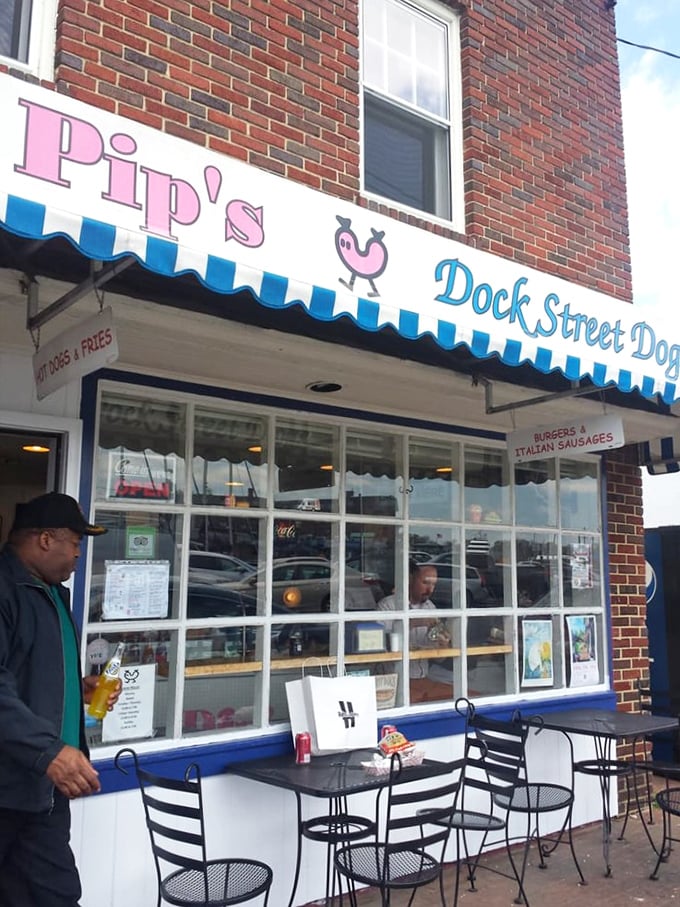 That iconic pink and blue signage isn't just a restaurant marker&mdash;it's a beacon of hope for the hungry wandering Annapolis streets.