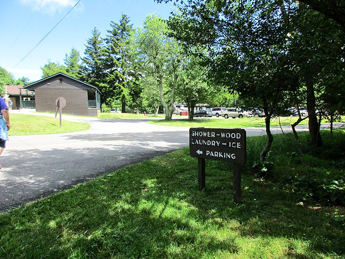 Even the mundane becomes magical at Big Meadows. Who knew a shower facilities sign could represent such a welcome sight after three days of camping?
