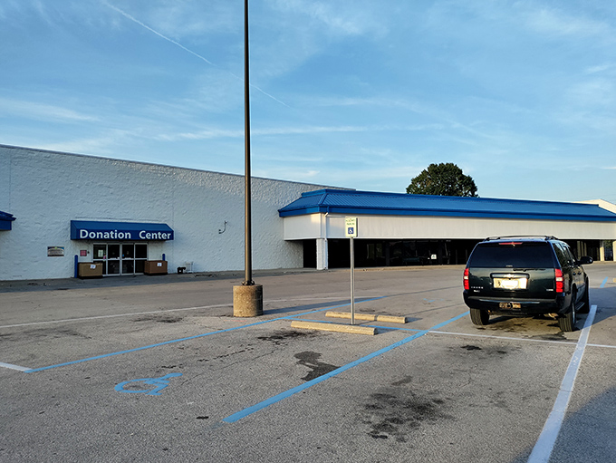 Even the donation center has a no-frills charm, the first stop in the circle of retail life that keeps this treasure trove continuously refreshed.