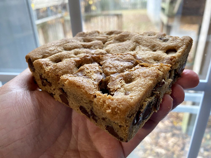 The pastry selection at Dewster's proves they're not just ice cream savants. These baked goods could headline their own show but graciously share the spotlight. 