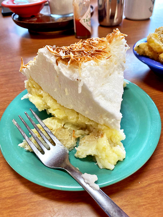 Coconut cream pie with meringue so high it needs FAA clearance &ndash; the perfect sweet finale to a meal that celebrates Arkansas comfort.
