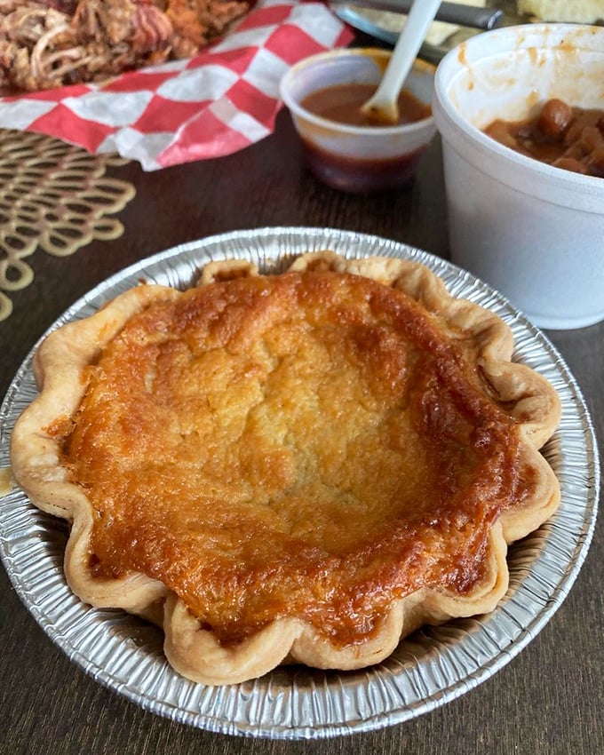 A golden-crusted buttermilk pie that proves the best desserts don't need to shout to make their sweetness heard.