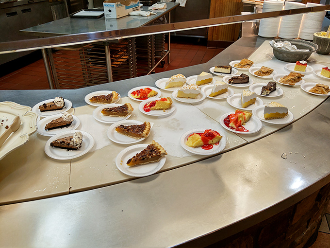 The dessert finale&mdash;a parade of pies and cakes that whisper, "You still have room." Sweet temptations that make belt-loosening a patriotic duty.