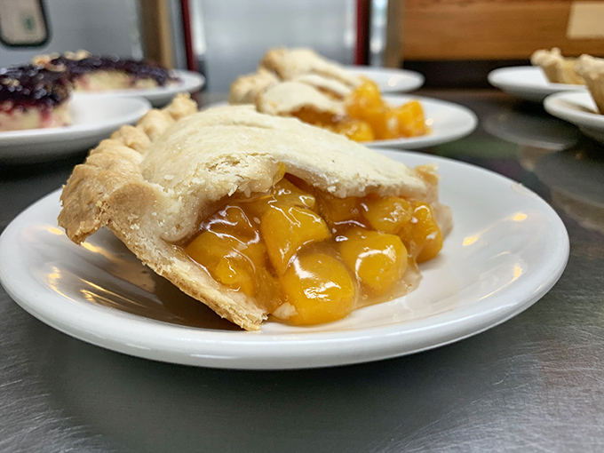 Not just pie&mdash;a slice of heaven where the crust is merely a delicious delivery system for summer-sweet peaches and nostalgia.