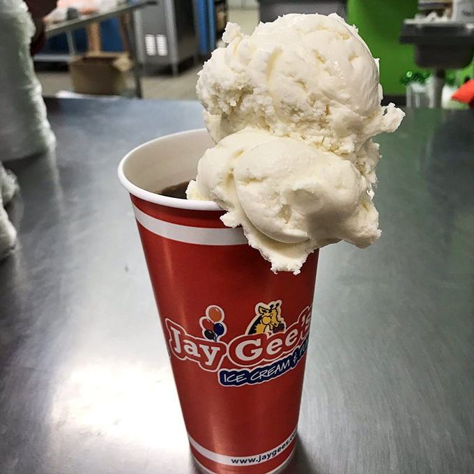 Classic simplicity in a cup. Vanilla ice cream floating in root beer isn't just a float&mdash;it's a time machine back to simpler days when happiness cost less than a streaming subscription.